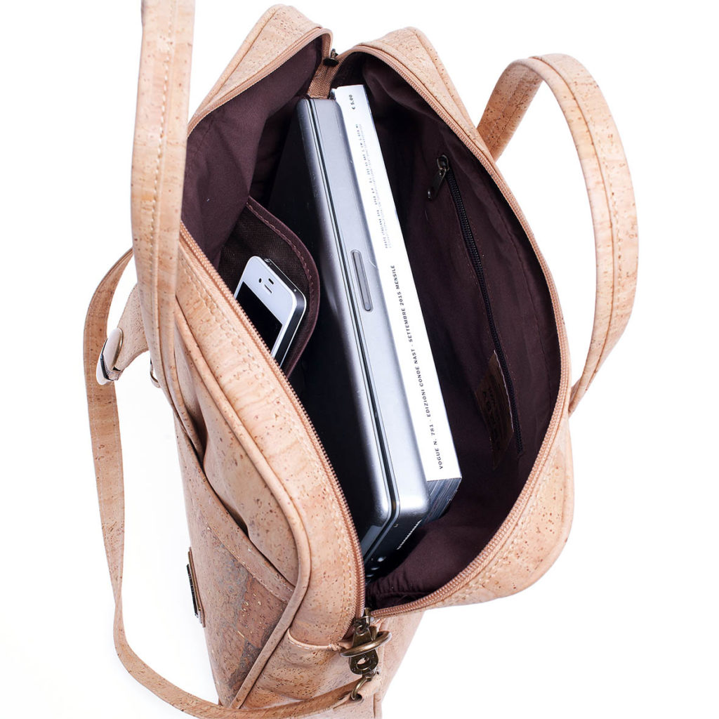 Cork Folder with Pocket Clip with Metal Clasp - Montado